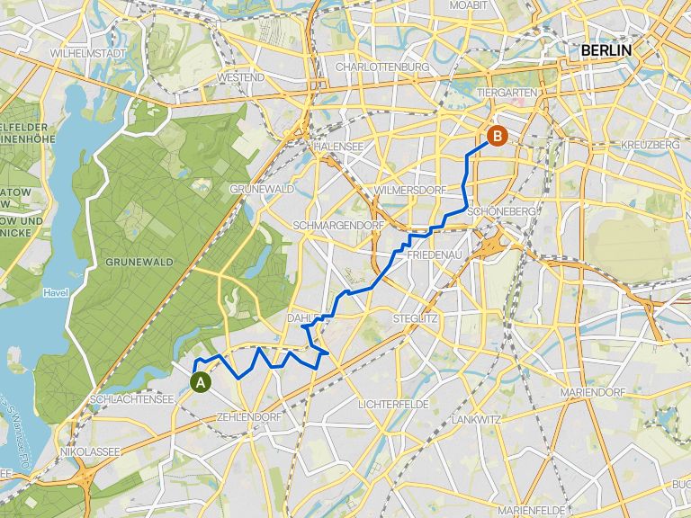 Grünzüge, Parks und schöne Stadtplätze entlang der Linie U3 - eine ...
